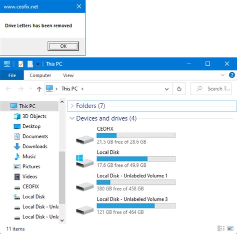 Show Or Hide Drive Letters Back In Windows