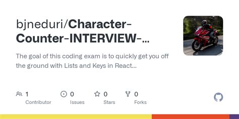 Github Bjneduricharacter Counter Interview Mock Test 1b The Goal
