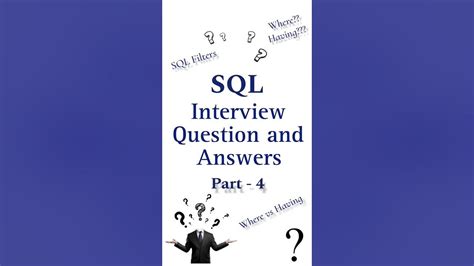 sql interview question and answers part 4 where and having sqlinterviewquestions sql