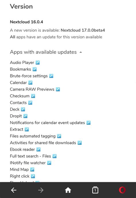 List Apps With And Without Updates · Issue 17088 · Nextcloudserver · Github