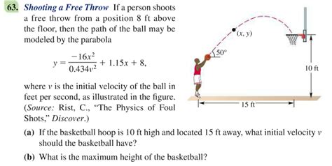 Solved Shooting A Free Throw If A Person Shoots A Free Throw Chegg