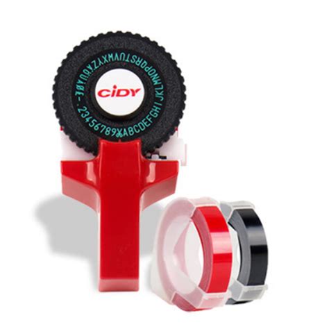 Hengsof Embossing Label Maker Machine With Tapes Portable Retro