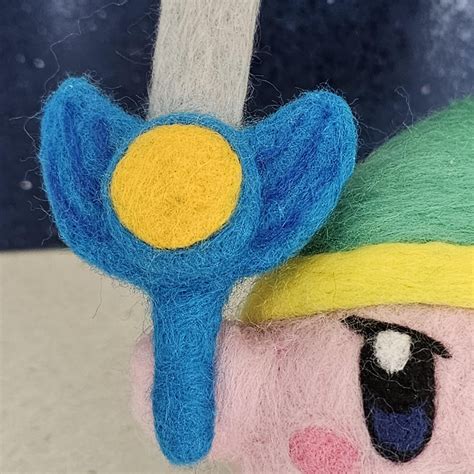 Needle Felted Sword Kirby R Nintendostitch