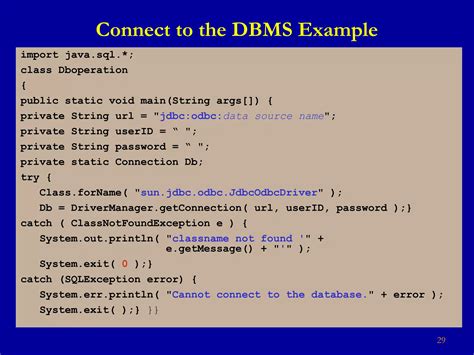 Java Database Connection Jdbc Ppt
