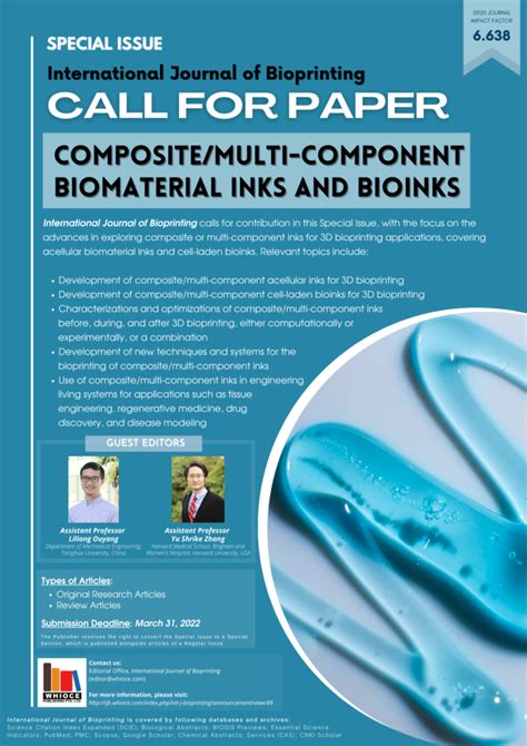 Call For Papers Inter J Bioprinting The Ouyang Group