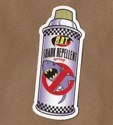 Bat Shark Repellent Spray 15w X 3h Vinyl Sticker Etsy