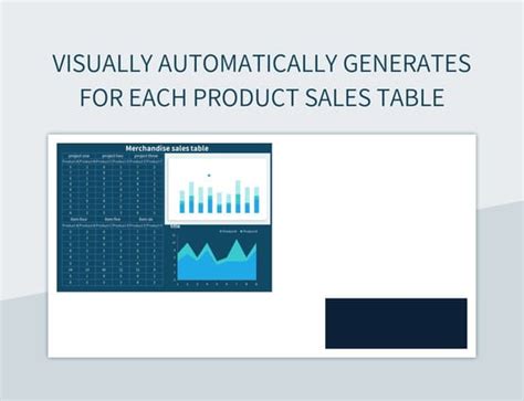 Visually Automatically Generates For Each Product Sales Table Excel