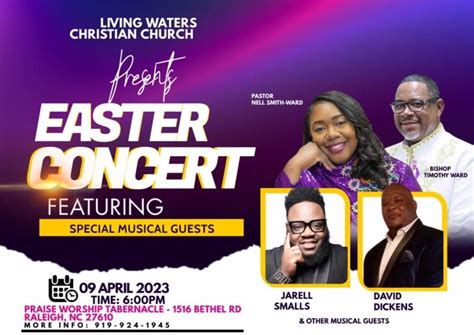 Darryl Bridges On Linkedin Living Waters Presents Easter Concert