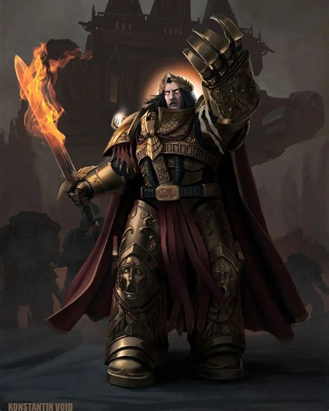 The Emperor Of Mankind Art By Konstantin Void 40k Gallery