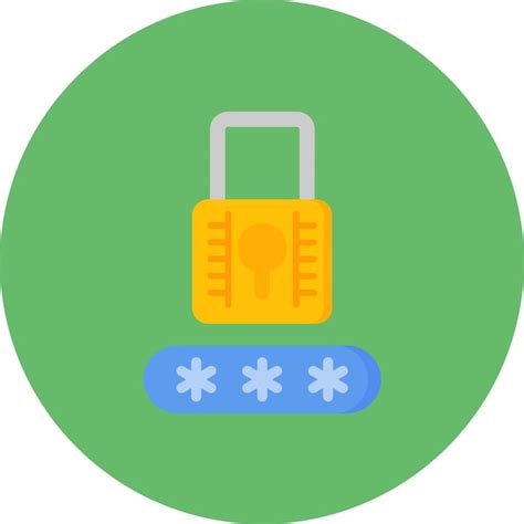 Premium Vector Password Locked Flat Illustration