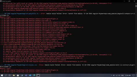 Nodejs Giving Errors While Running Ng Serve Stack Overflow