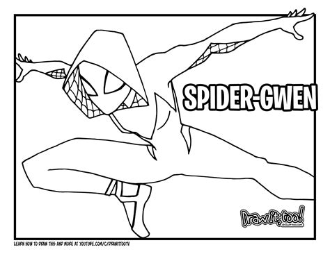 How To Draw Spider Gwen Spider Man Into The Spider Verse Artofit