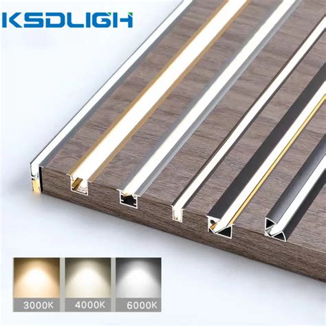 패널 캐비닛용 블랙 Led 내장 프로파일 알루미늄 선형 조명 쇼케이스 선반용 Led 채널 오목한 표면 장착 Aliexpress