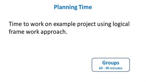 Logical Framework Approach Ppt