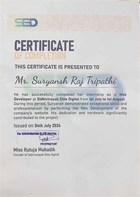 🚀 Excited To Share My Summer Internship Journey 🚀 Im Thrilled To Announce The Successful