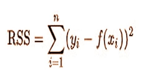 residual sum of squares rss assignment point