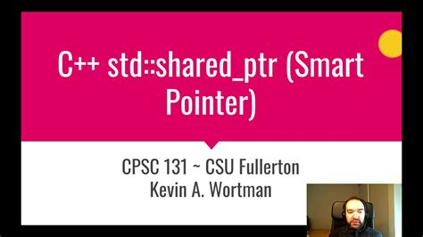 C Std Shared Ptr Smart Pointer YouTube