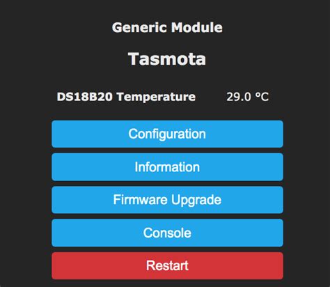 Tasmota Iot Wifi Ds18b20 Esp8266 Temperatur Set Iot Powered By