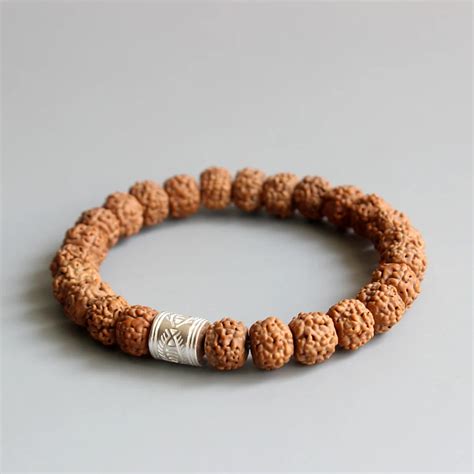 2016 New Fad Natural Rudraksha Seed Tibetan Buddhism Prayer Om Healing