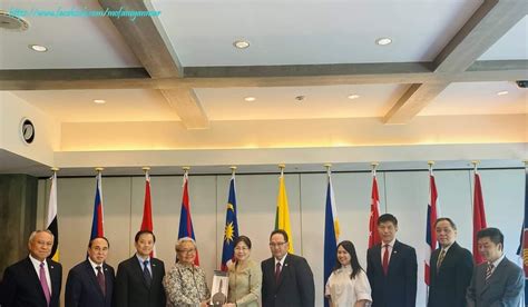 Myanmarnationalpost အာဆီယံကော်မတီ တိုကျို အစည်းအဝေး၏ ဥက္ကဋ္ဌတာဝန်လွှဲပြောင်းပေးအပ်ခြင်း အခမ