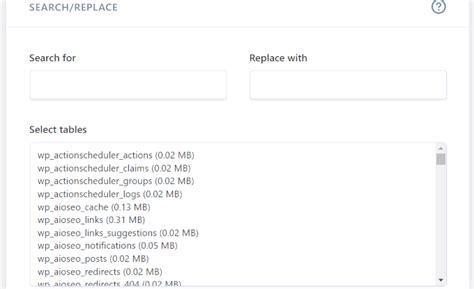 how to easily find and replace text in your wordpress database