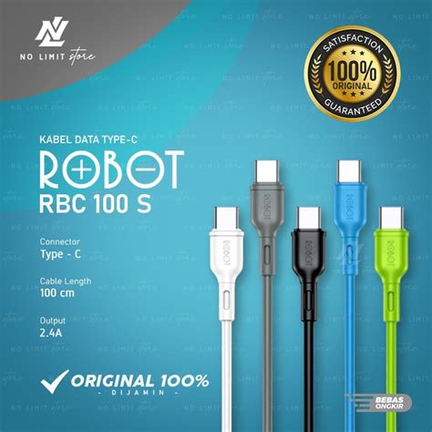 Jual Kabel Data Type C Robot Rbc M Data Cable A Original Shopee Indonesia