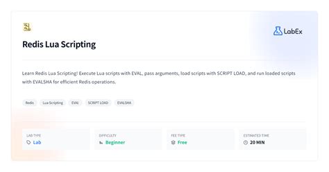 Redis Lua Scripting Labex