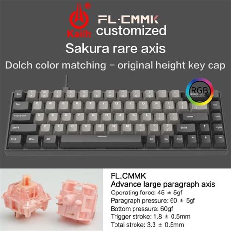 Fl · Esports F12คีย์บอร์ดเครื่องกล Kailh Box Axis 68 Key Dual Mode แบบมีสาย Bluetooth Hot