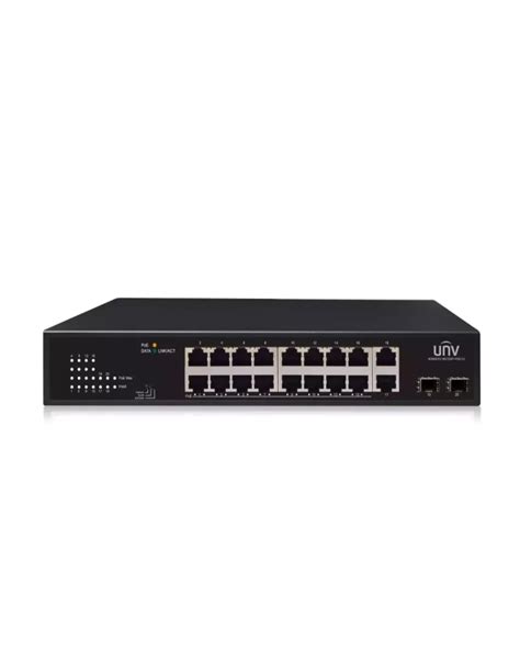 Unv 16x Gigabit Poe Ethernet Port Switch 2x Gigabit Port 2x Sfp Port