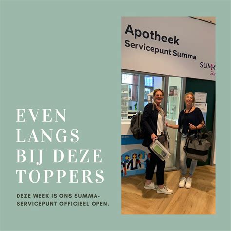 Ons Nieuwe Servicepunt En Een Lang Gekoesterde Wens Van De Opleiding Tot Apothekersassistente Is