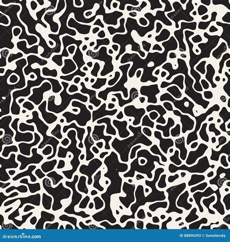 Noise Grunge Abstract Texture Vector Seamless Black And White Pattern