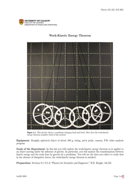 Work Energy Theorem Fa2021 Pdf Force Mass