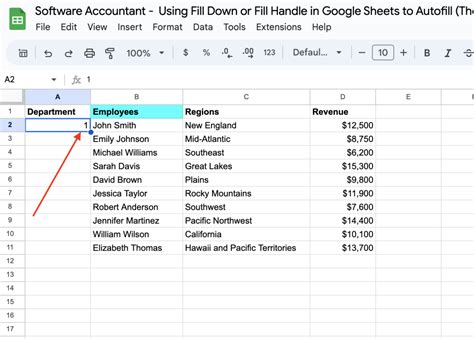 Using Fill Down Or Fill Handle In Google Sheets To Autofill The Complete Guide