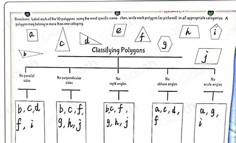 solved directions label each of the 10 polygons using the most