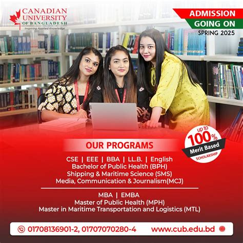 Cub Canadianuniversityofbangladesh Admission2024 Admission Privateuniversity Spring2025