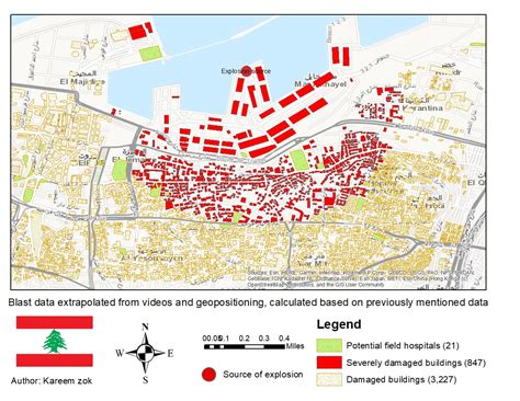 Beirut Explosion Map August 2020 Zeesweb Solutions One Line Of Code At A Time