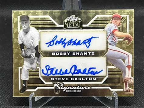 Steve Carltonbobby Shantz Auto Vinyle 11 2024 Leaf Signature Series