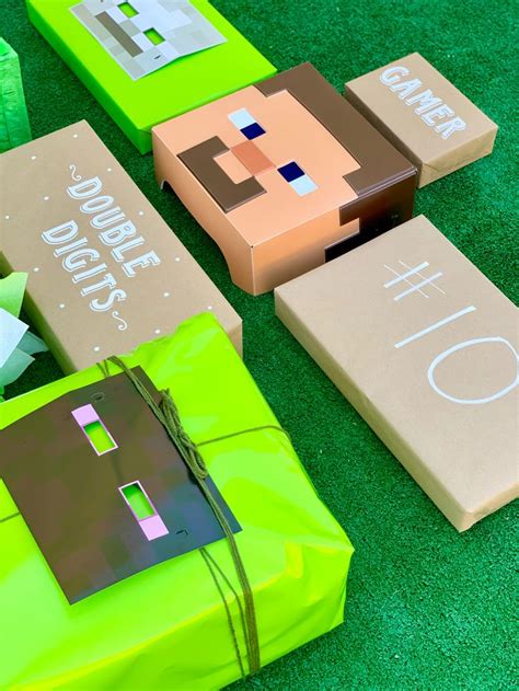 Minecraft Birthday Ideas Creative T Wrapping