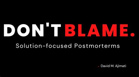 Blameless Postmortem Sample