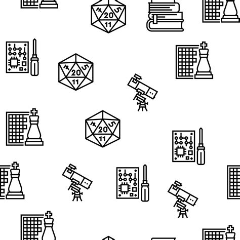 Geek Nerd And Gamer Vector Seamless Pattern 10143571 Vector Art At Vecteezy