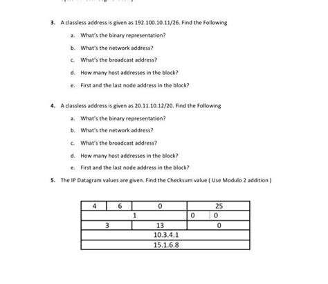Solved 3 A Classless Address Is Given As 192100101126