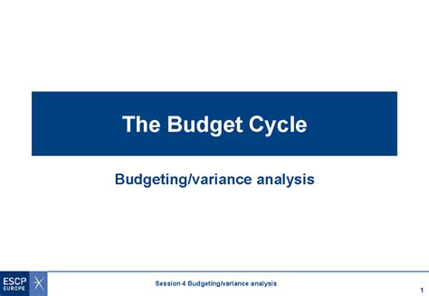 L 12 Budgeting Variance Analysis Session 4 Budgetingvariance