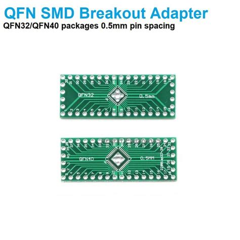 SMD Breakout Adapter PCB Board For QFN32 QFN40 0 5mm Packages UGE Electronics Egypt