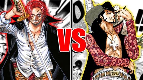 One Piece Mihawk Vs Shanks