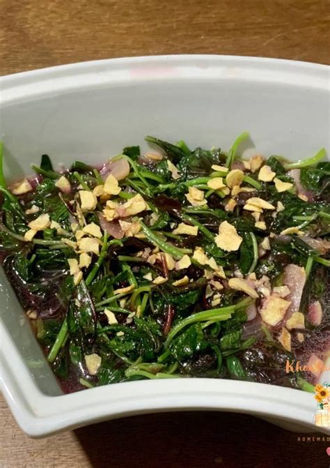 Resep Tumis Bayam Merah Bawang Putih Oleh Indri Hendayanti Cookpad