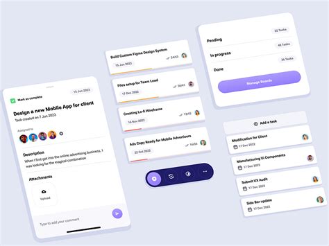task management mobile app ui design by ashikur rahman for design picko on dribbble