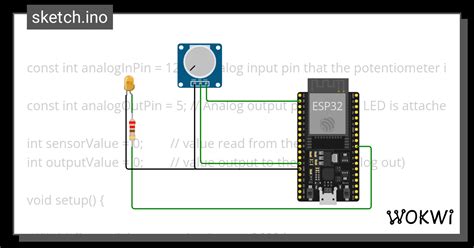 Analog In Out Serial Wokwi Esp32 Stm32 Arduino Simulator