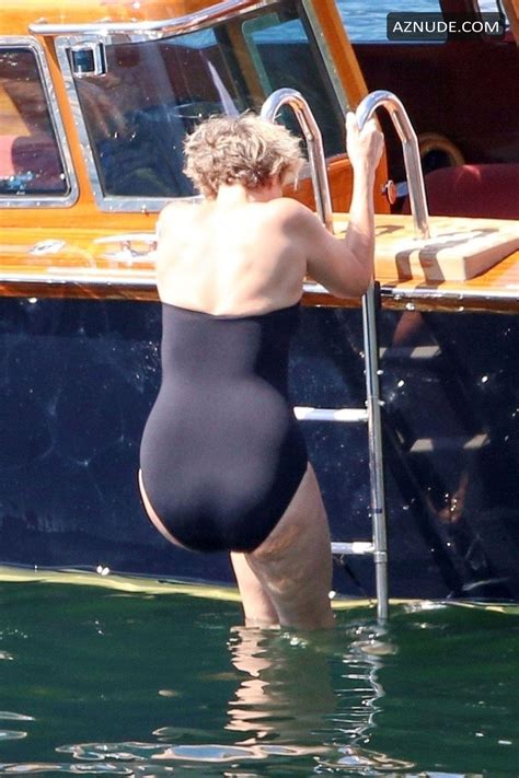 Dawn Andrews And Gary Barlow In The Tranquil Waters Of Lake Como Aznude