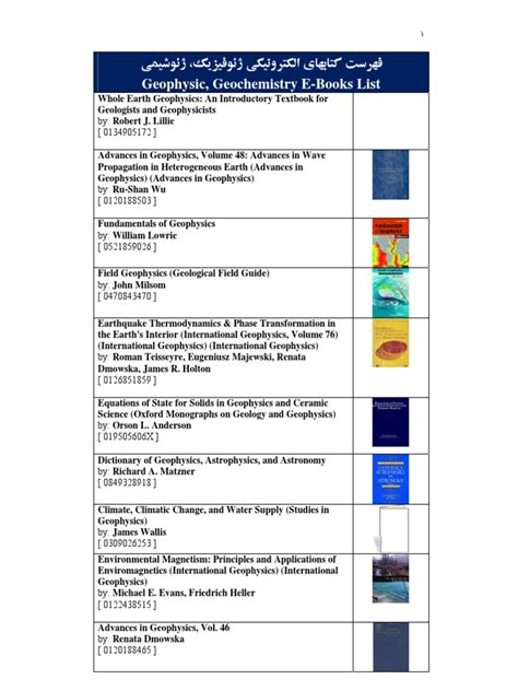 48 Geophysics Geochemistry E Books List Pdf Geophysics Physics