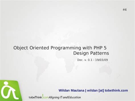 Pdf Object Oriented Programming With Php 5 Design Patterns · Object
